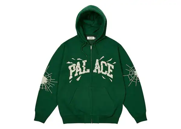 Palace オリーブグリーン フーディ Palace Shatter Zip Hood - Racey Green | Editorialist